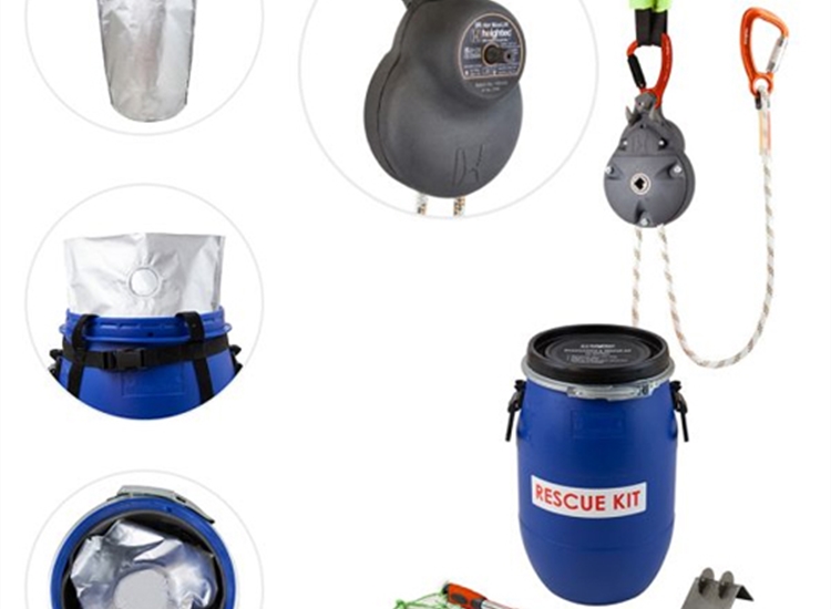 Heightec RescuePack ROTOR MaxLift WTG Rescue System, with ProSeal, 100 m